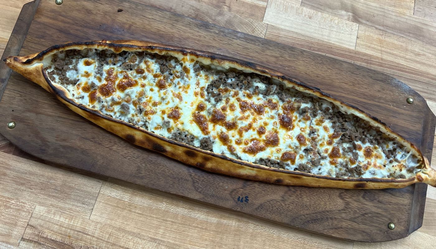 Ground Beef & Mozzarella Pide | Pidde Lahmajun and Flatbread